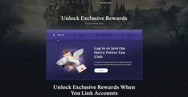 How to Link Your Harry Potter Fan Club Account to Your WB Games Account ...