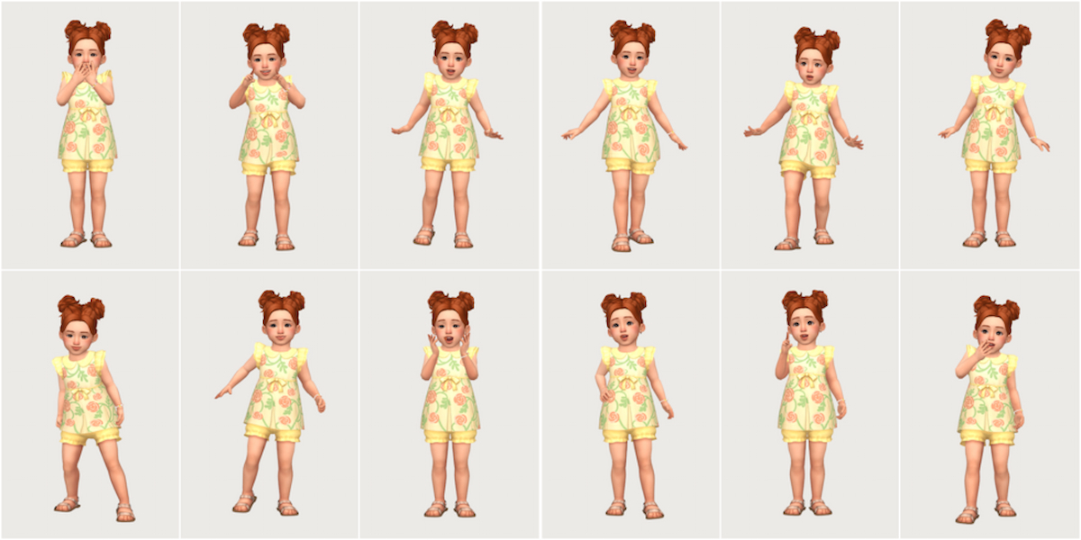 Best Sims 4 Toddler Pose Packs - Twinfinite