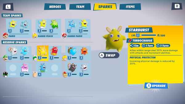 How to Level Up Sparks in Mario + Rabbids Sparks of Hope - Twinfinite