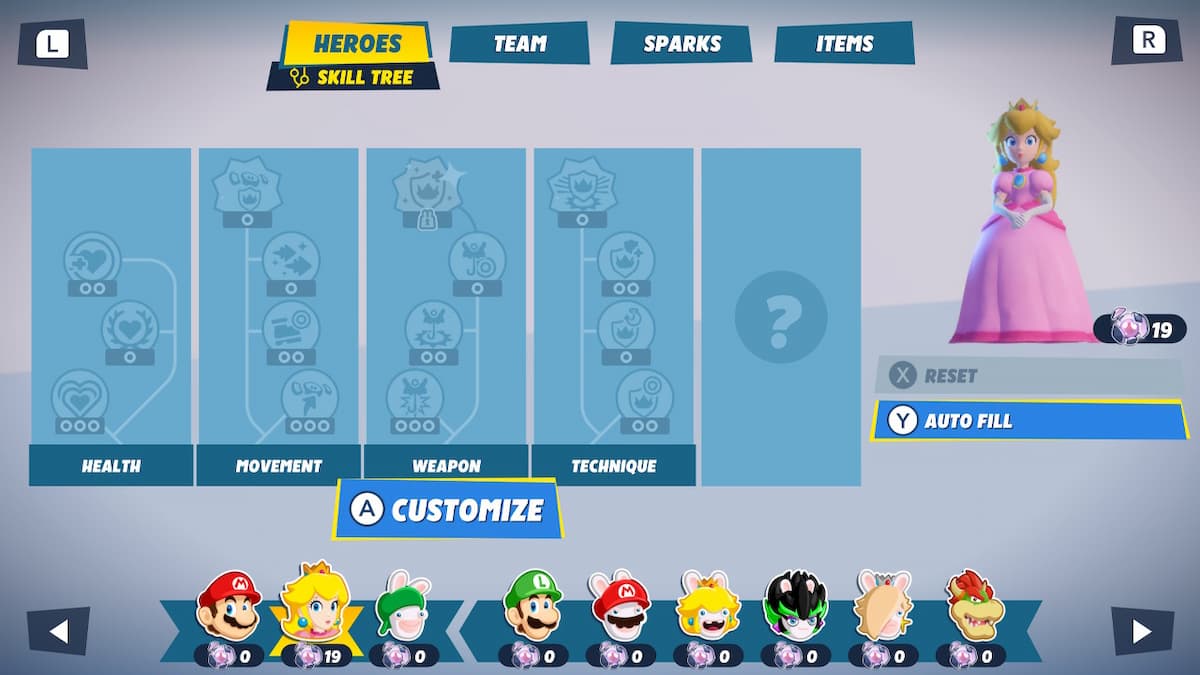 How to Customize Hero Skill Trees in Mario + Rabbids Sparks of Hope ...