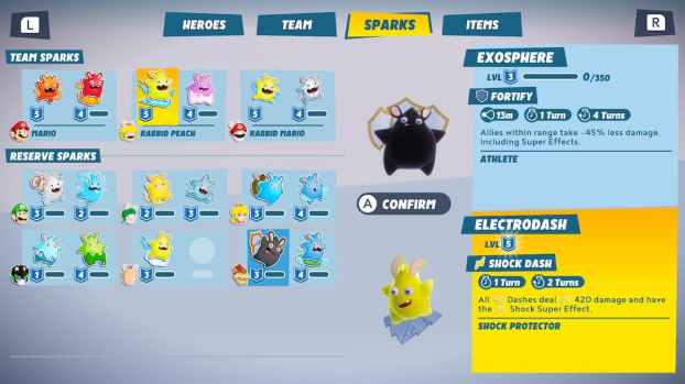 How to Swap Sparks in Mario + Rabbids: Sparks of Hope - Twinfinite