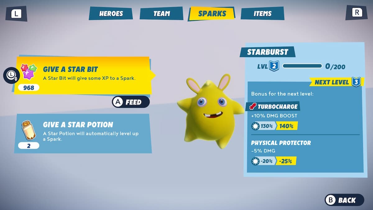 How to Level Up Sparks in Mario + Rabbids Sparks of Hope - Twinfinite