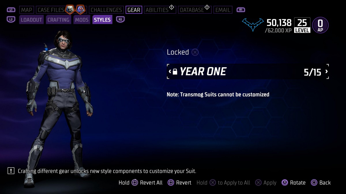 All Outfits for Nightwing in Gotham Knights - Twinfinite