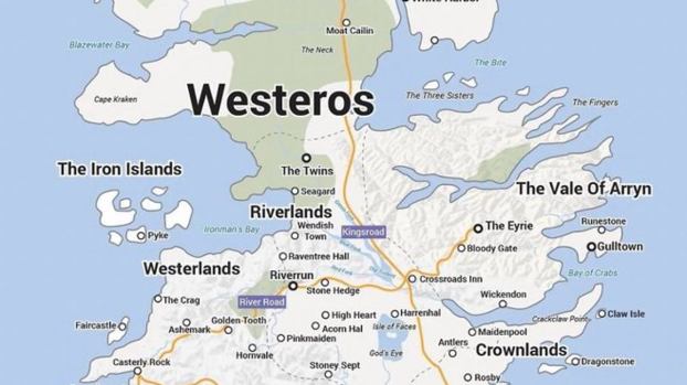 Here's What Game of Throne's Westeros Looks Like in Google Maps ...