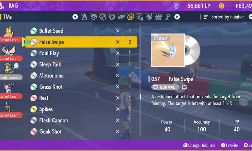 Where To Get False Swipe TM in Pokemon Scarlet & Violet