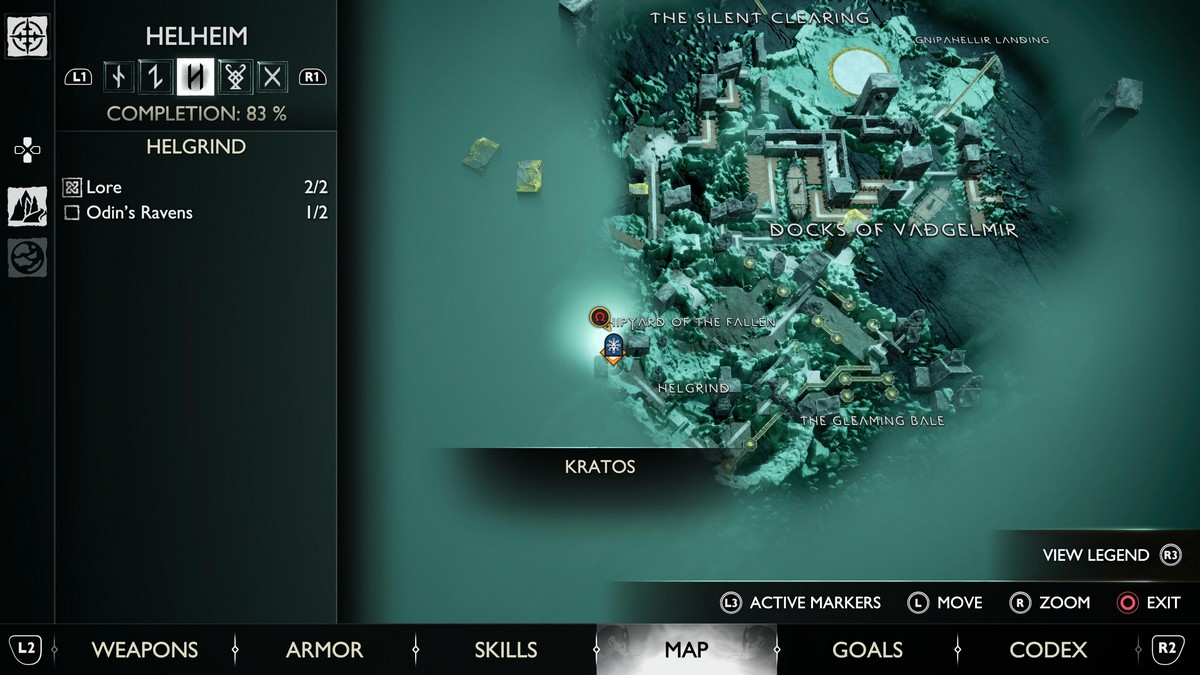 All Helheim Odin's Ravens Locations in God of War Ragnarok: The Eyes of ...