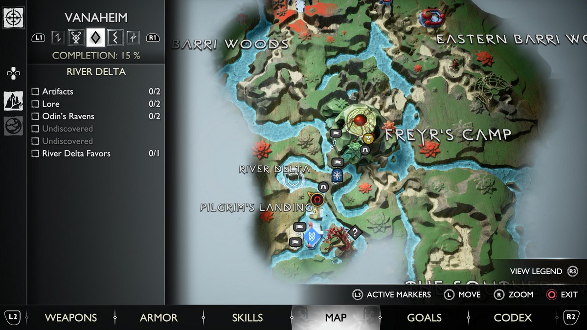 All Vanaheim Odin's Ravens Locations in God of War Ragnarok: The Eyes ...