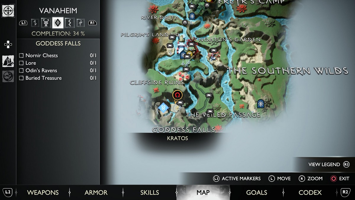 All Vanaheim Odin's Ravens Locations in God of War Ragnarok: The Eyes ...