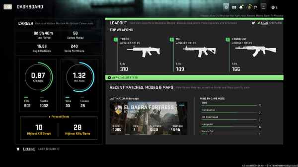 How to Check Combat Record in CoD Modern Warfare 2 - Twinfinite