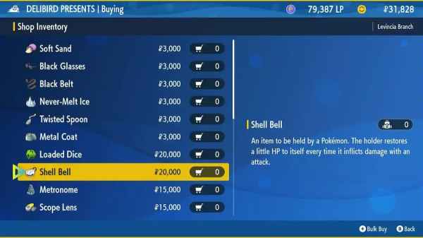 Where to Find Shell Bell in Pokemon Scarlet & Violet - Twinfinite