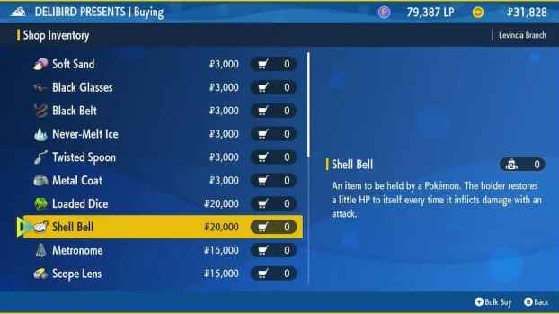 Where to Find Shell Bell in Pokemon Scarlet & Violet - Twinfinite