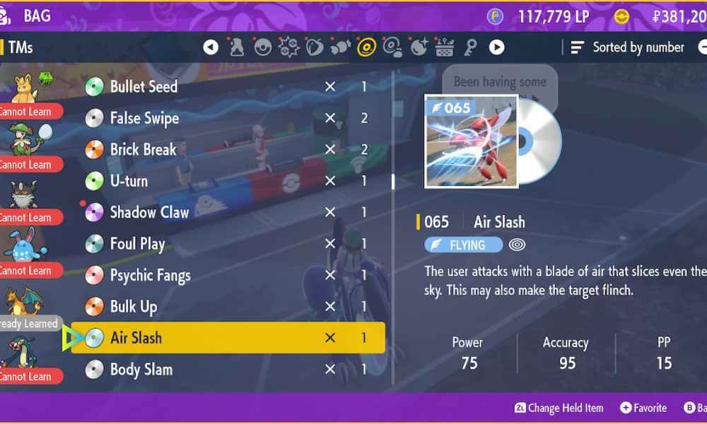 Where to Get Air Slash TM 65 in Pokemon Scarlet & Violet