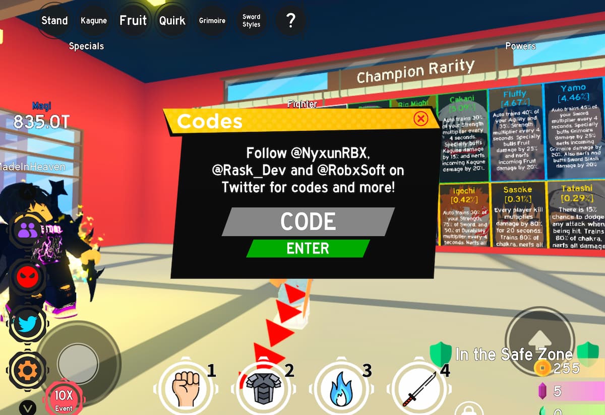 All Roblox Anime Fighting Simulator Codes - Twinfinite