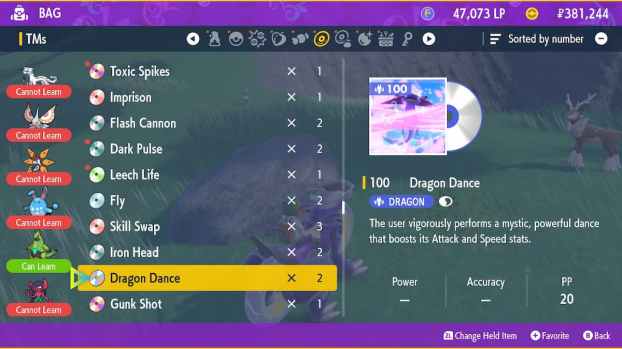 How To Get TM100 Dragon Dance in Pokemon Scarlet & Violet - Twinfinite