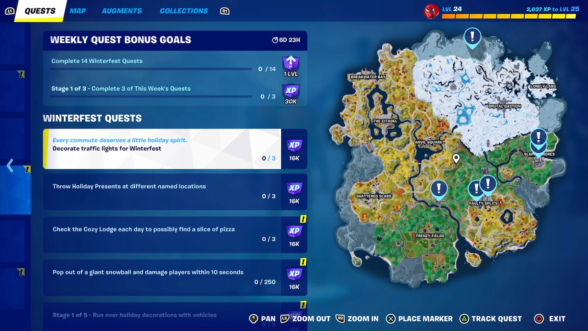 Where to Decorate Traffic Lights for Winterfest in Fortnite - Twinfinite