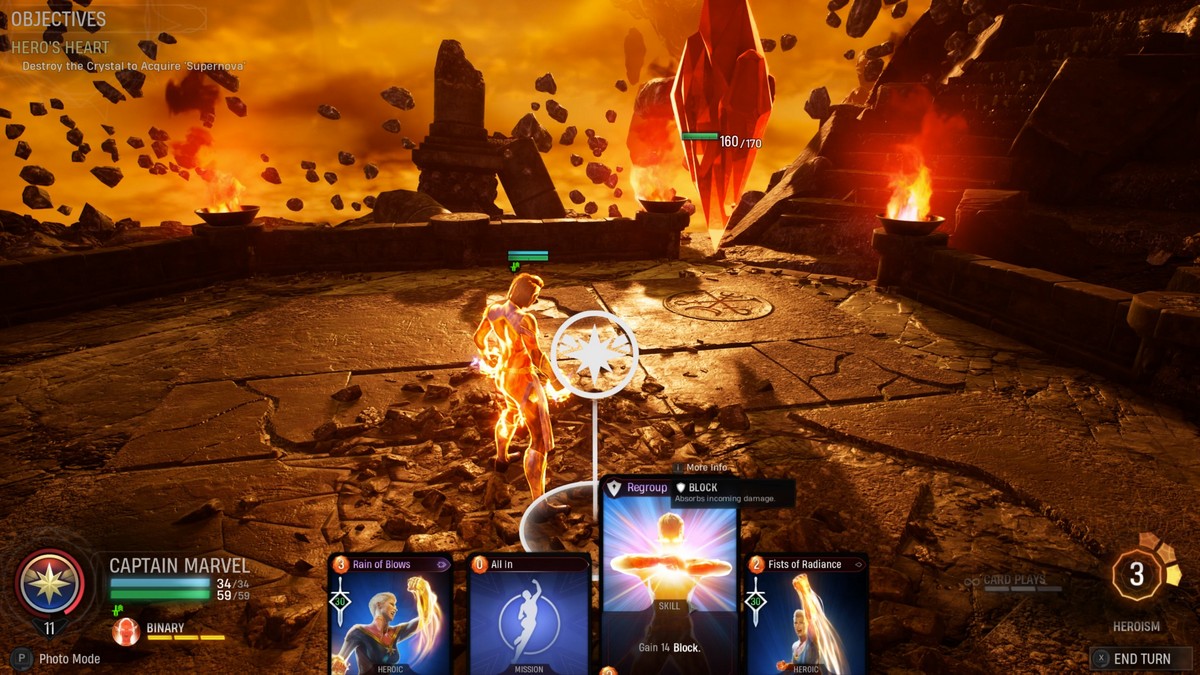 How to Complete Hero's Heart Captain Marvel Challenge in Midnight Suns ...