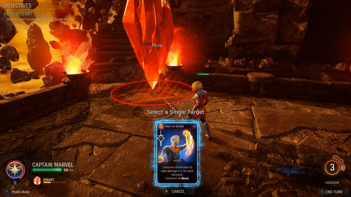 How to Complete Hero's Heart Captain Marvel Challenge in Midnight Suns ...