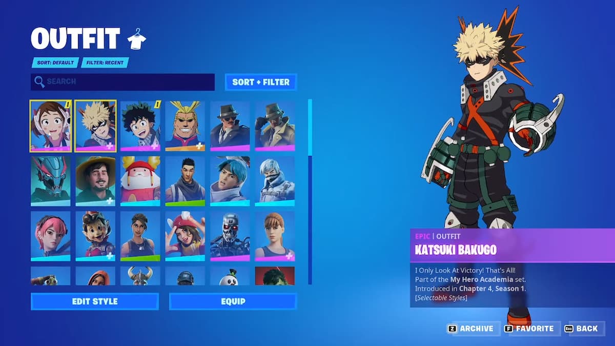 All My Hero Academia Skins & Cosmetics in Fortnite - Twinfinite