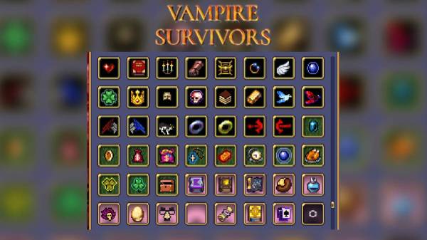 All Items in Vampire Survivors Collection List - Twinfinite