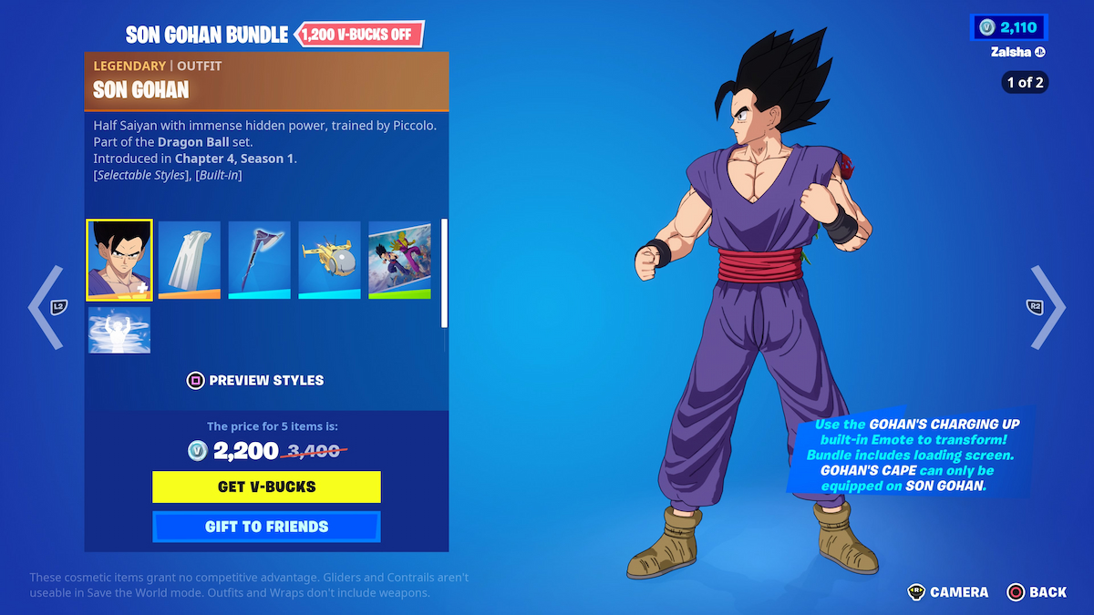 All New Dragon Ball Cosmetics in Fortnite 23.30 Update - Twinfinite