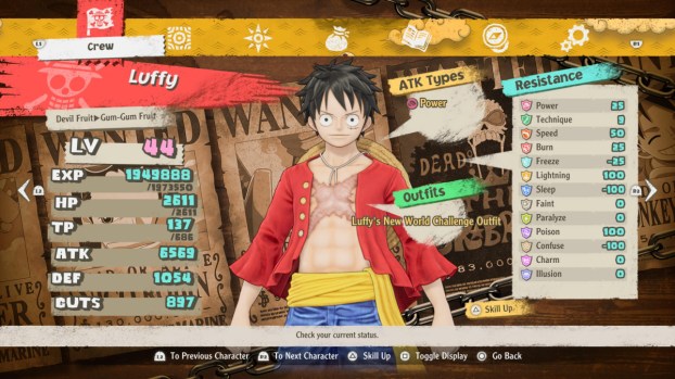 All Stats in One Piece Odyssey Explained - Twinfinite