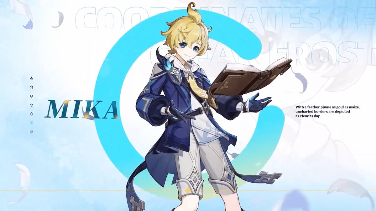 All Ascension & Talent Materials For Genshin Impact Mika - Twinfinite