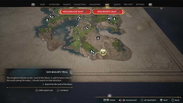 Graphorn Location in Hogwarts Legacy