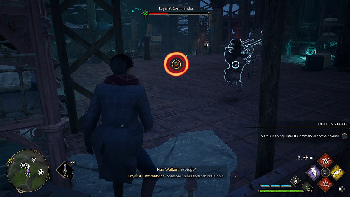 How to Slam a Leaping Loyalist Commander to the Ground in Hogwarts ...