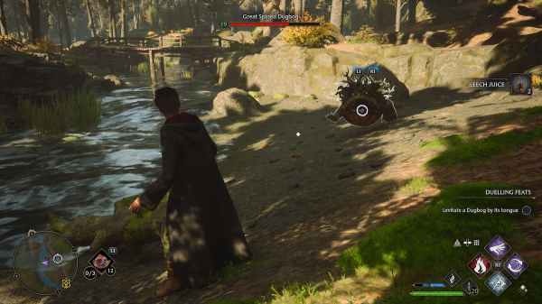 How to Flip a Dugbog on Its Back in Hogwarts Legacy - Twinfinite