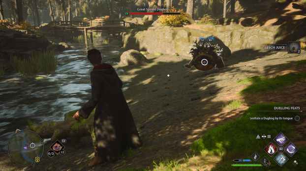 How to Flip a Dugbog on Its Back in Hogwarts Legacy - Twinfinite