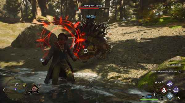 How to Flip a Dugbog on Its Back in Hogwarts Legacy - Twinfinite