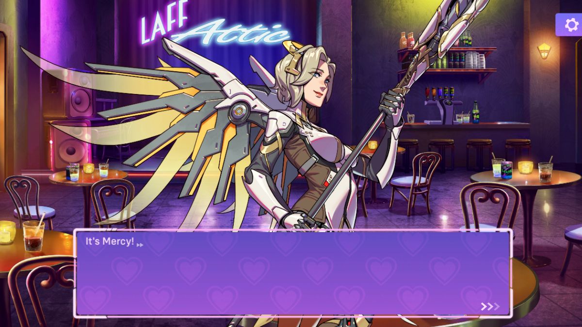 How to Romance Mercy in LOVERWATCH - Overwatch Dating Sim - Twinfinite