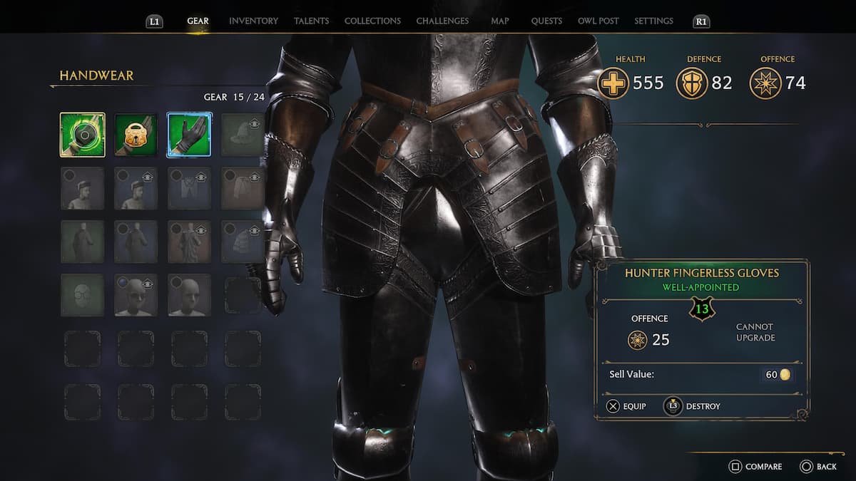 What to Do When Your Gear Slots Are Full in Hogwarts Legacy - Twinfinite