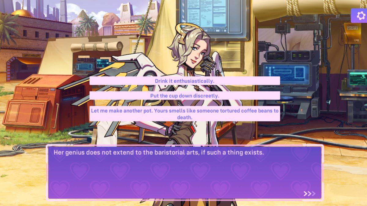 How to Romance Mercy in LOVERWATCH - Overwatch Dating Sim - Twinfinite