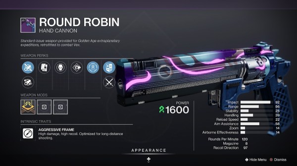 How to Get Round Robin Hand Cannon in Destiny 2 & What the God Roll Is ...