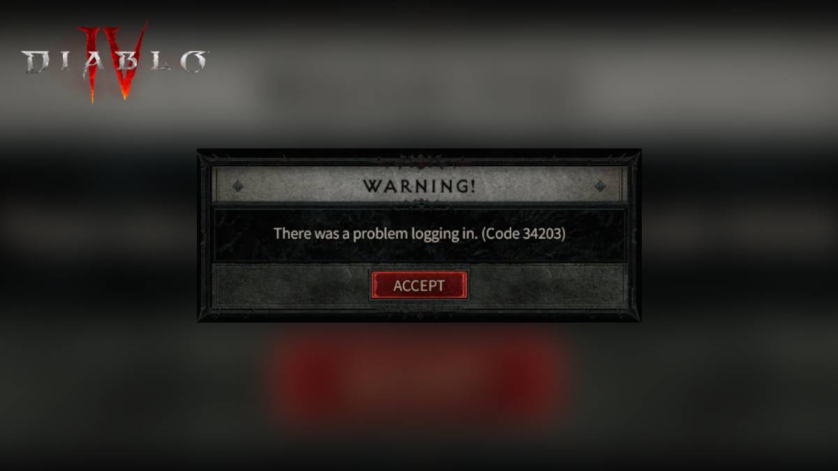 How To Fix Diablo 4 Problem Logging in Error 34203 - Twinfinite