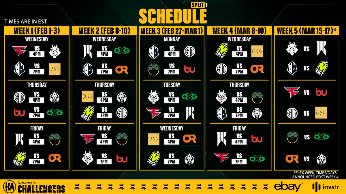 Valorant North American Challengers Viewers Guide: All Teams, Schedule ...