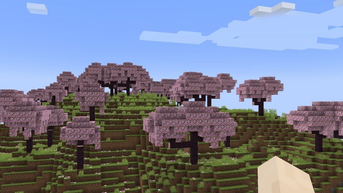 How to Find Cherry Blossom Biome in Minecraft - Twinfinite