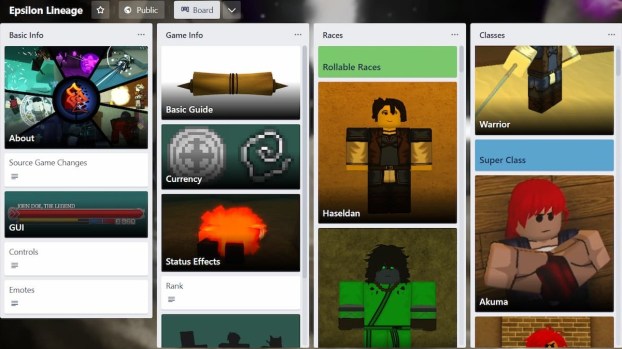 Epsilon Lineage 2 Trello: Link & How To Use - Twinfinite