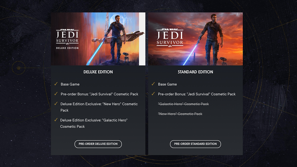 How to Redeem Preorder & Deluxe Edition DLC in Star Wars Jedi Survivor ...