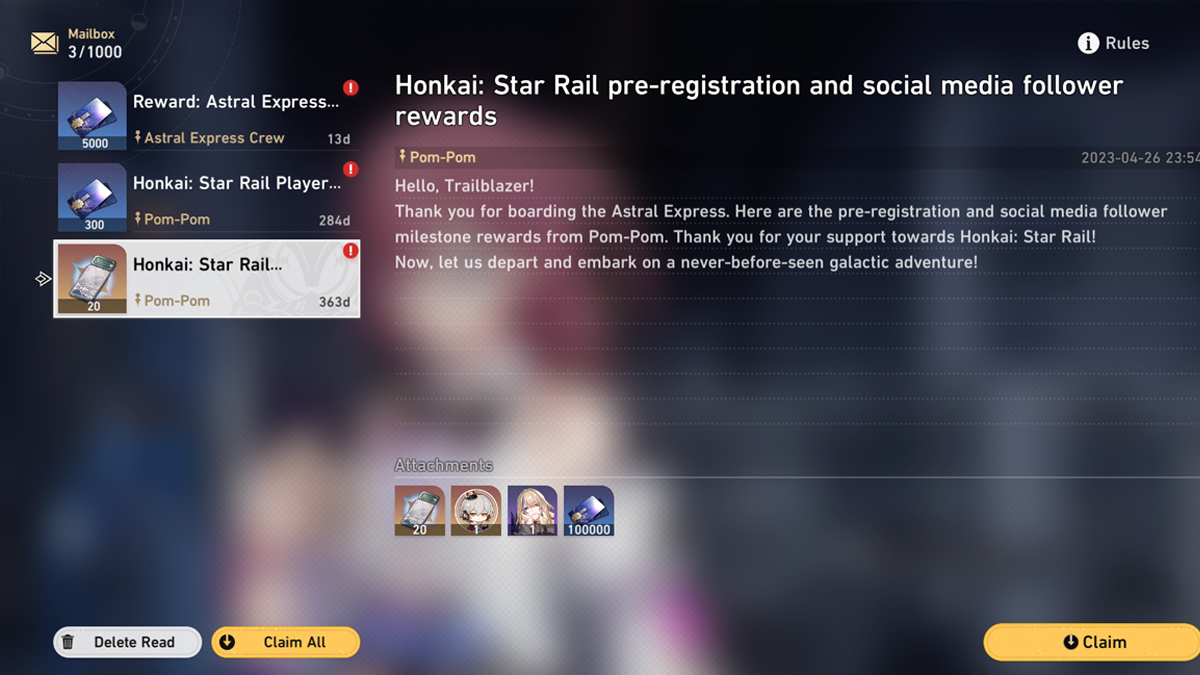 How to Get Free Pulls in Honkai Star Rail Twinfinite