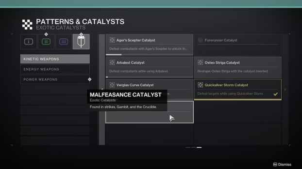 How to get the Malfeasance Catalyst in Destiny 2 - Twinfinite