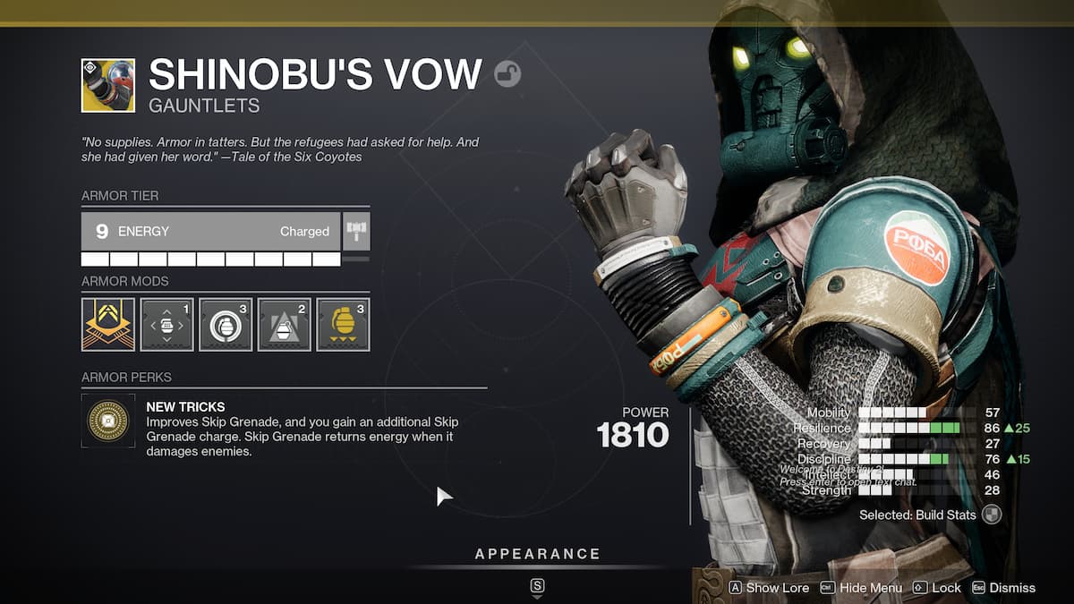 The Best Arc Shinobu's Vow Hunter Build in Destiny 2 Season of the Deep ...