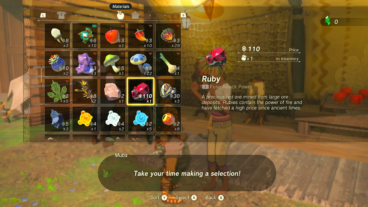 How & Where to Buy & Sell Items in Zelda Tears of the Kingdom - Twinfinite