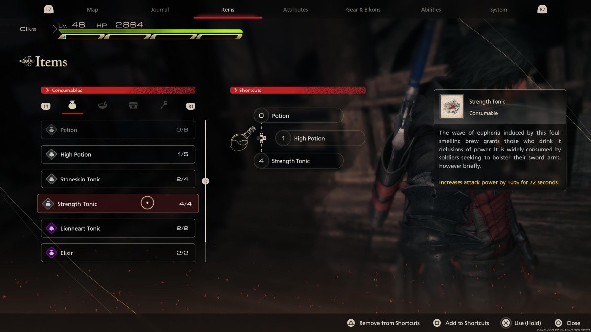 How to Upgrade Potions and Tonics in Final Fantasy XVI