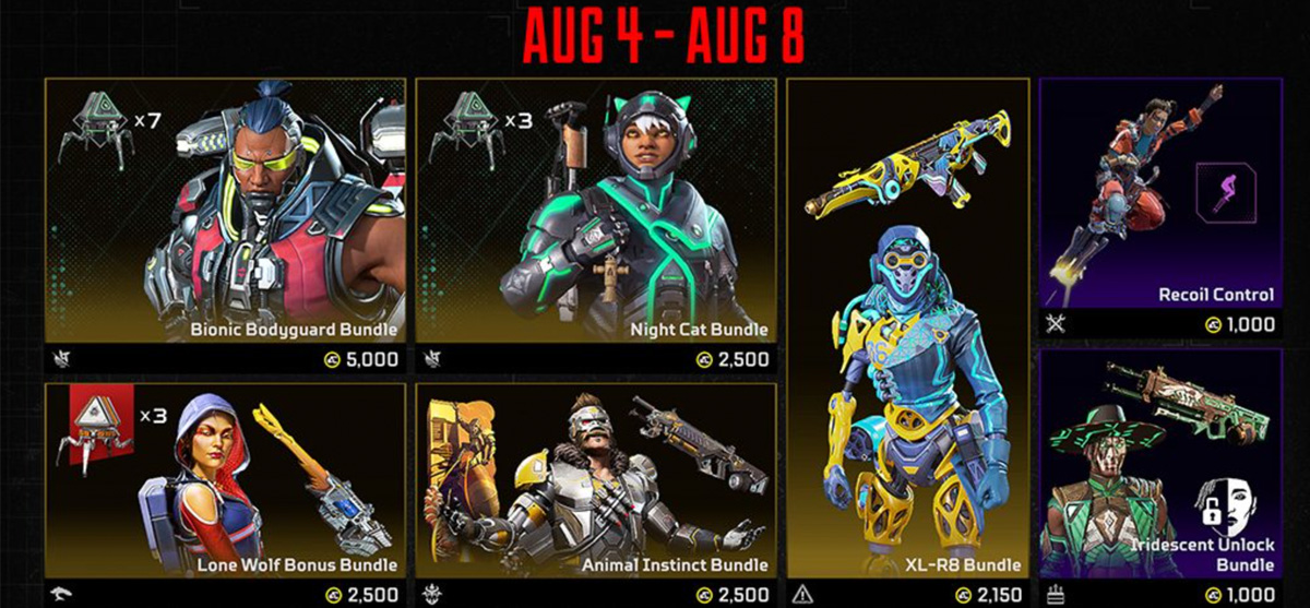 All Apex Legends Neon Network Skins & Cosmetics - Twinfinite