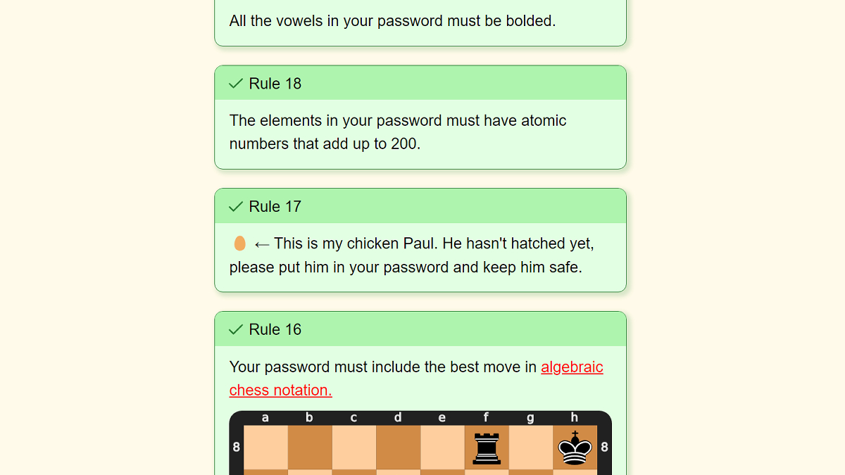 How to Beat Rule 18 in the Password Game - Twinfinite