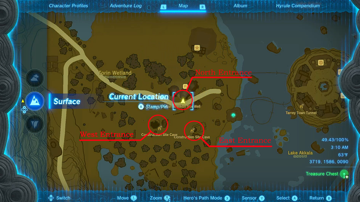 How to Enter Construction Site Cave In Zelda: Tears of the Kingdom ...