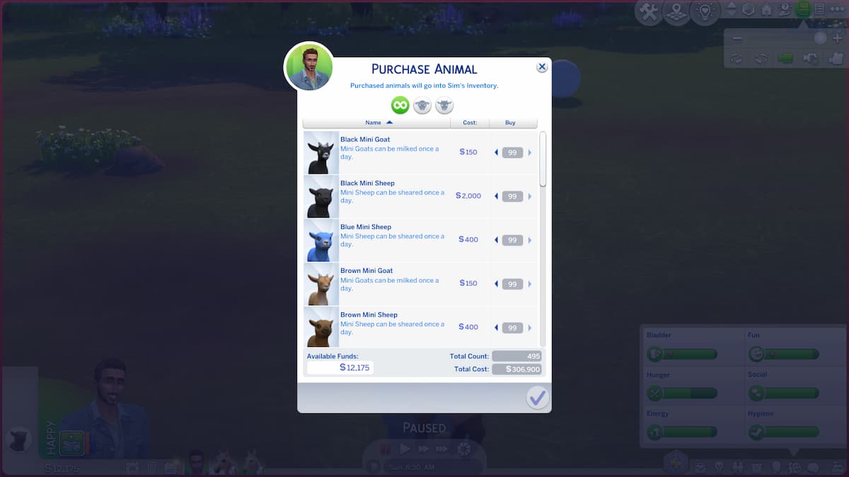 How Many Mini Sheep & Mini Goats Can You Place on a Lot in Sims 4 Horse ...