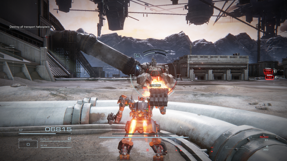 How to Destroy Transport Helicopters & BAWS Tetrapod in Armored Core 6 ...